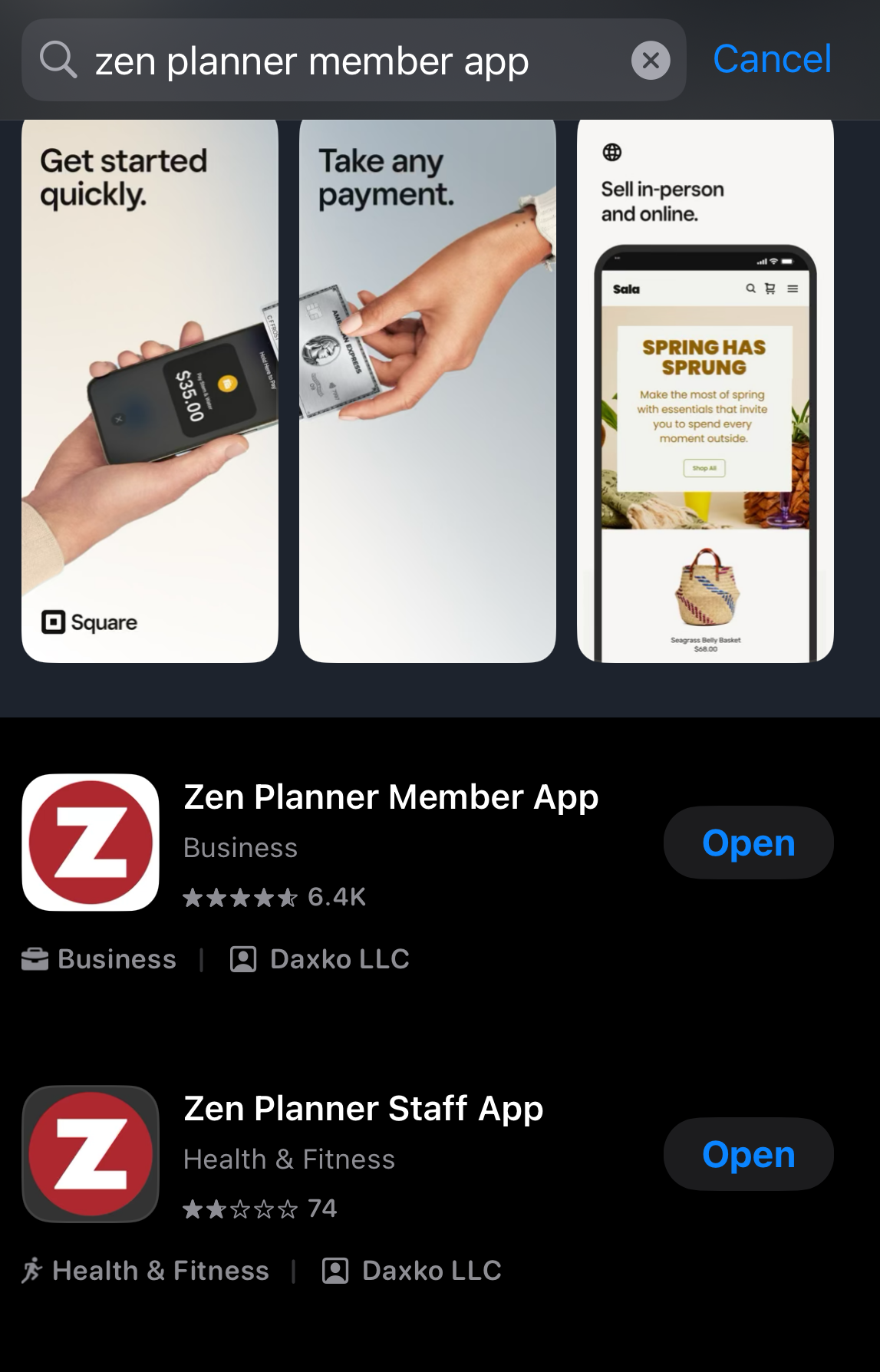 Zen Planner Member App - Swift Movement